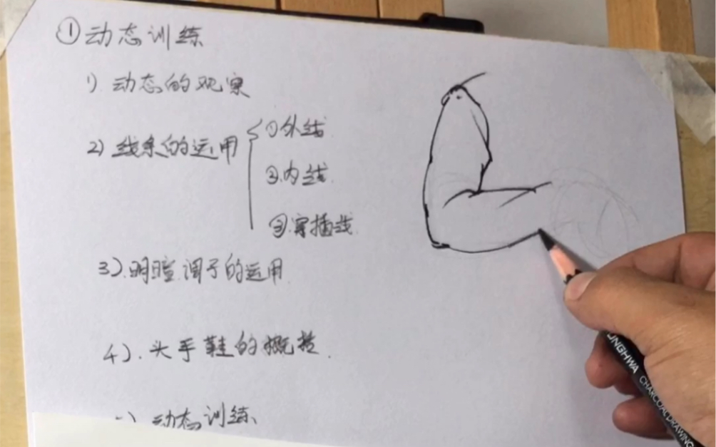 速写讲解技巧-动态速写(小木木)