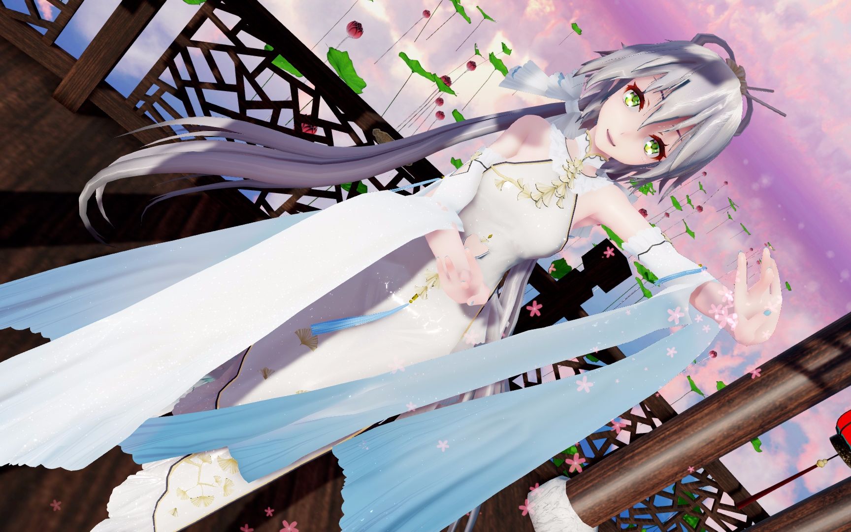 【洛天依MMD】忍不住的仔细端详天依可爱模样!一花依世界