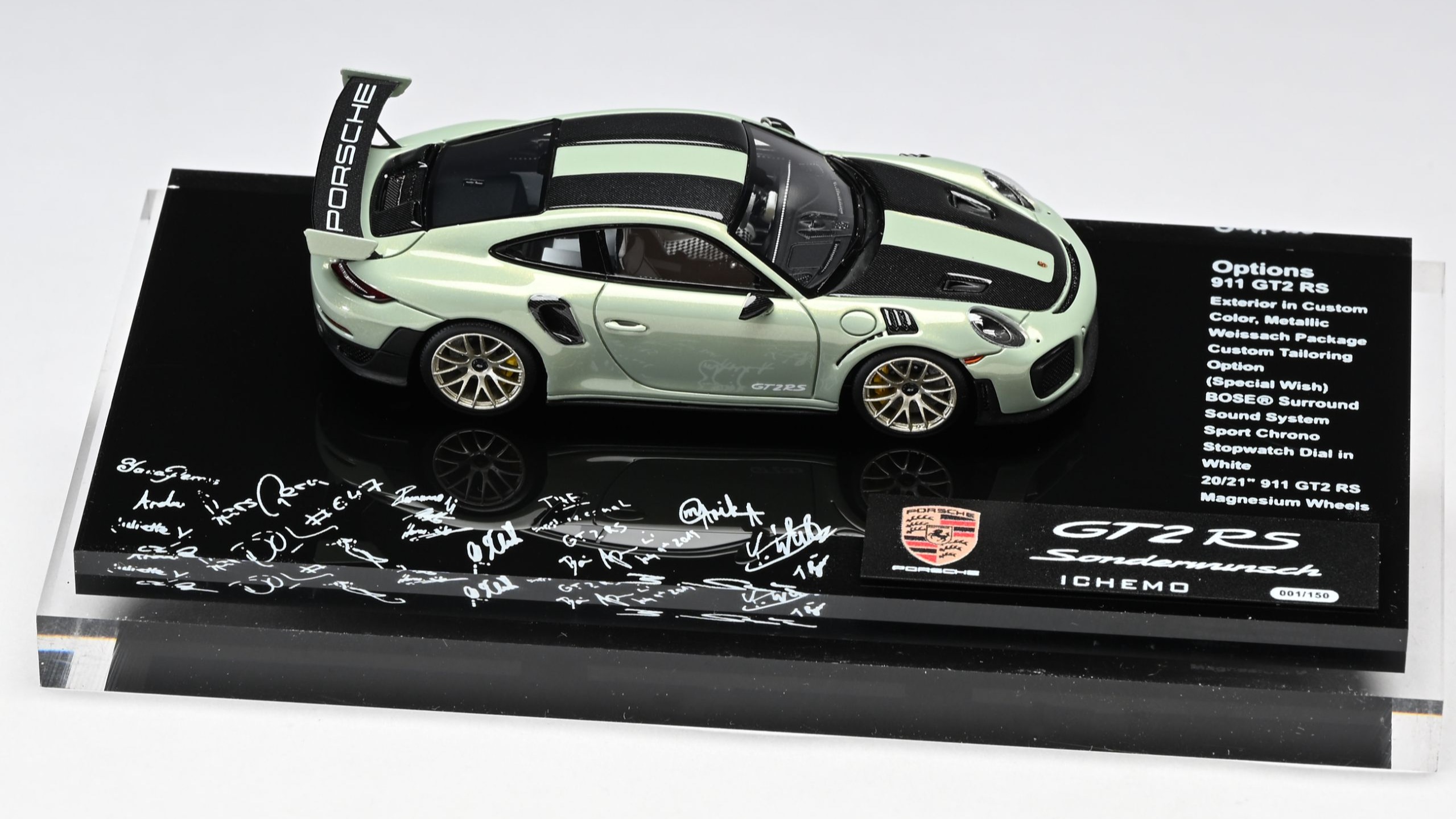 城市竹子!爱车模定制 DMH 1:64 限定款 911 GT2 RS 树脂汽车模型