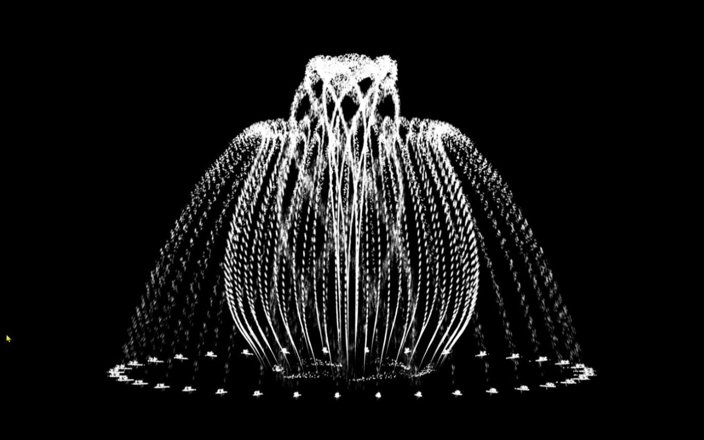 照明邦:第五套亮化设计教程-平面喷泉的制作-3D喷泉动画素材-3D渲染...