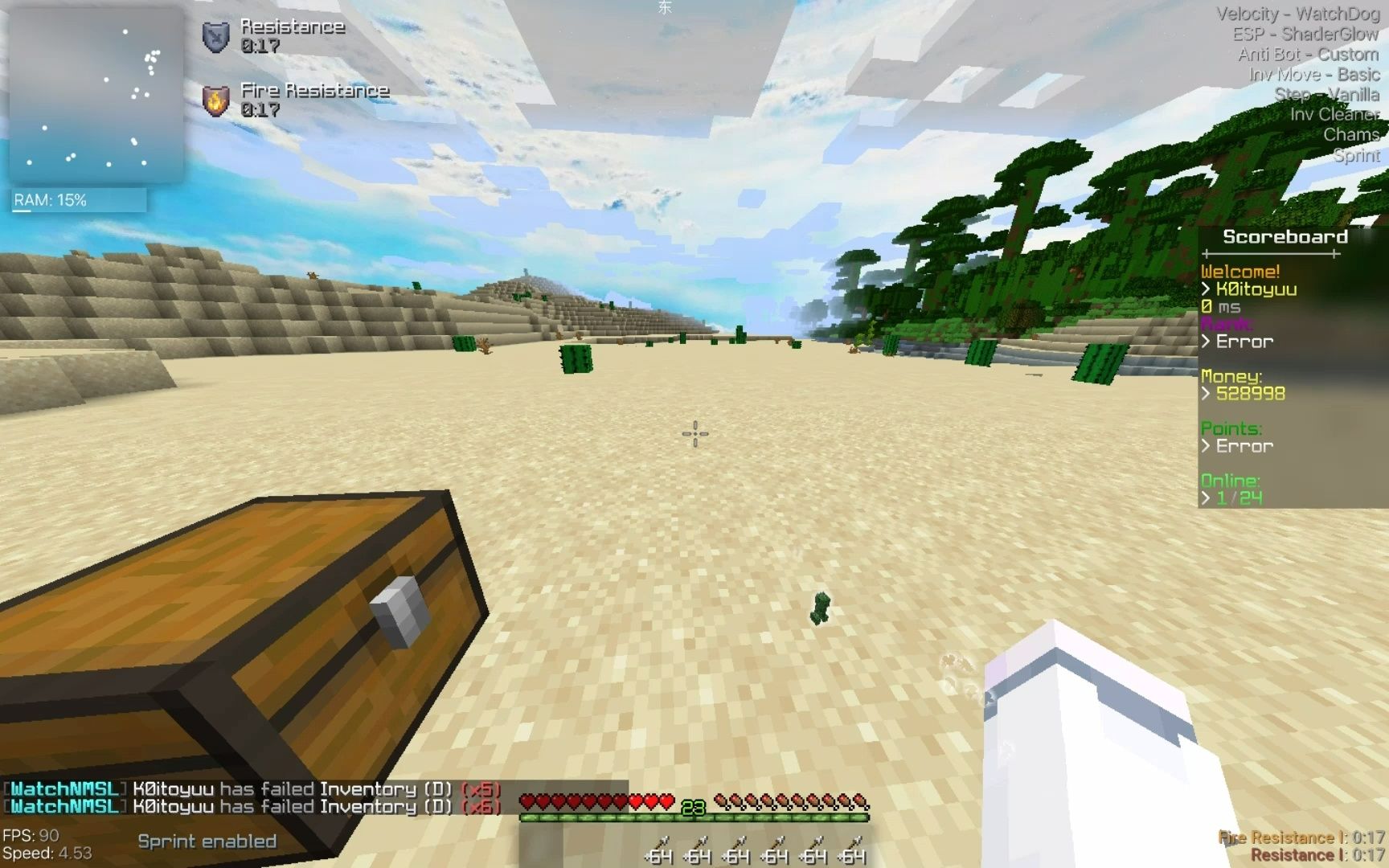 InvMove检测测试_我的世界