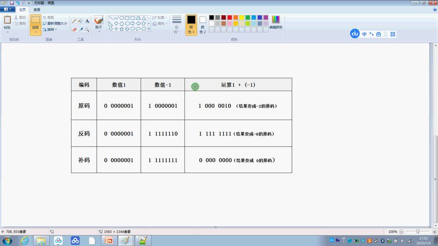 计算机组成原理-5:数的表示-原码、反码、补码举例-002