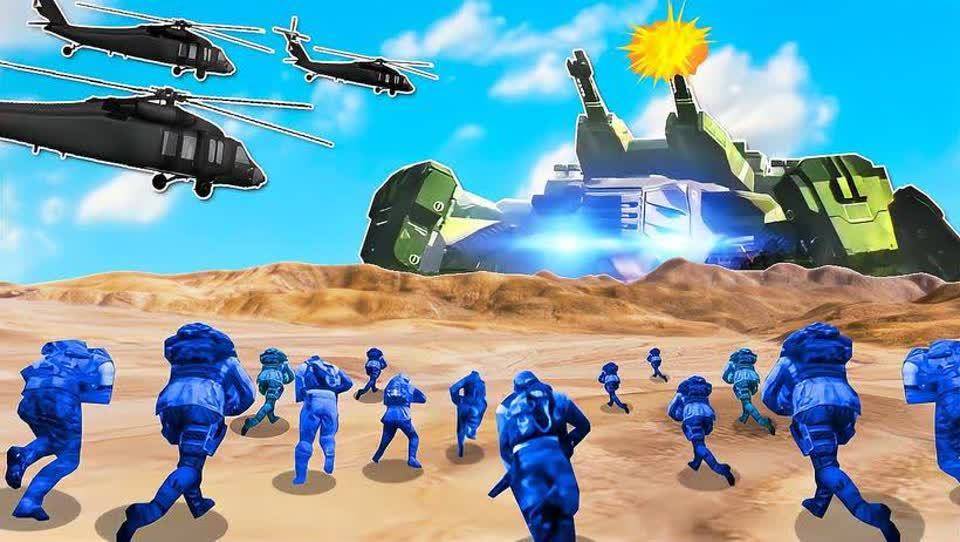 战地模拟器:爆笑二人转角色,超级机甲直接堵敌人老家门口!!