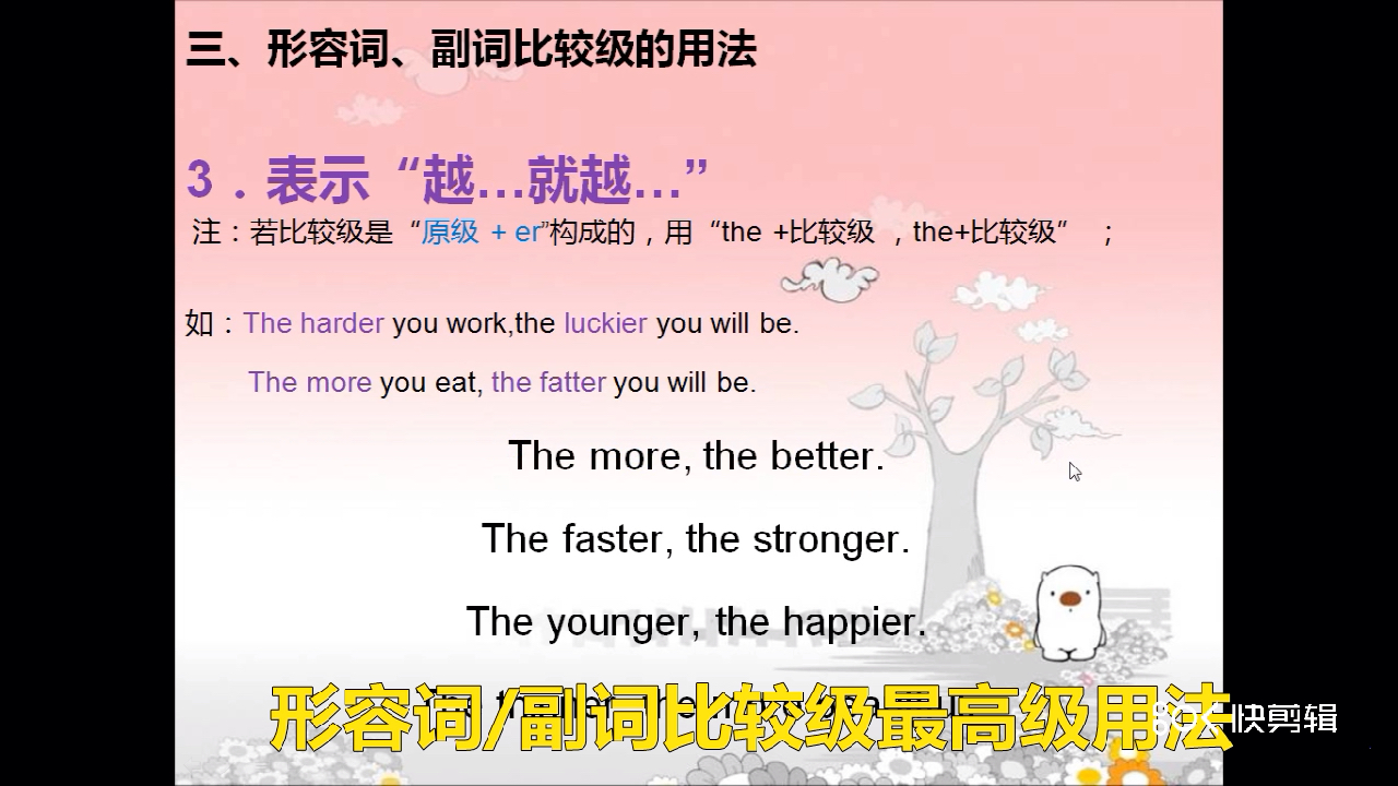 形容词/副词比较级和最高级的用法