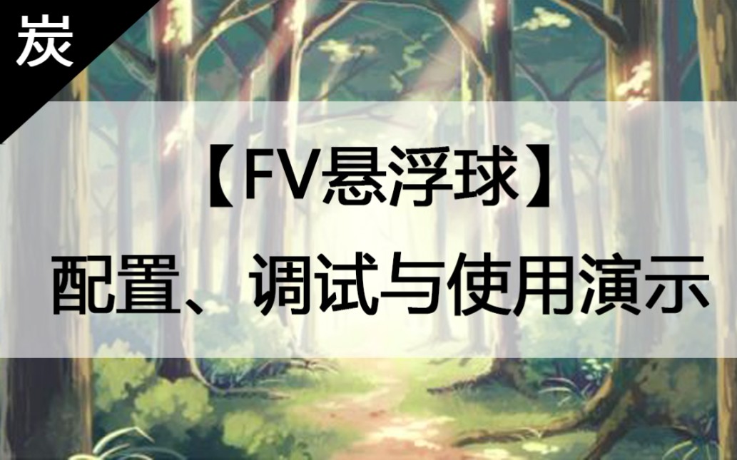 【FⅤ悬浮球】的配置、调试与使用演示