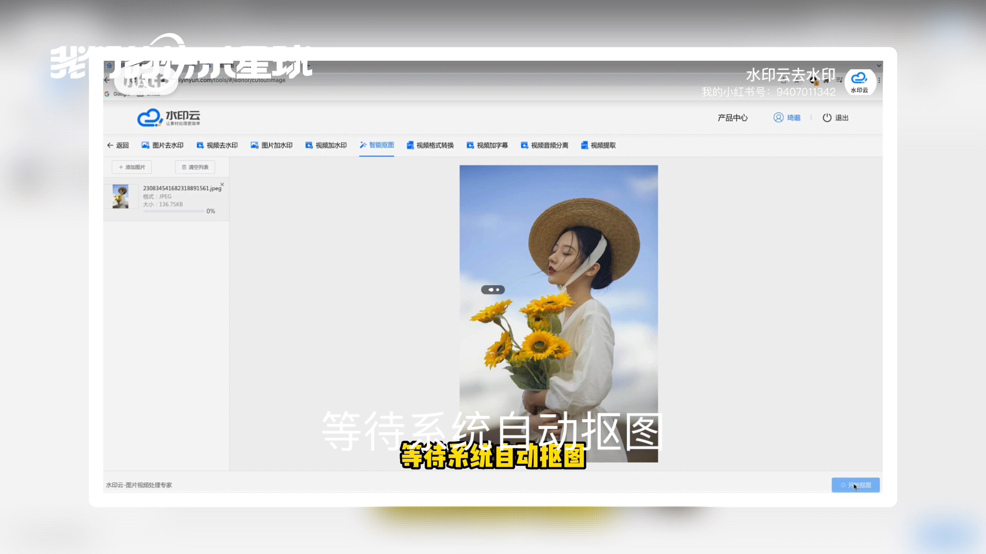 AI智能抠图神器,在线抠图去背景