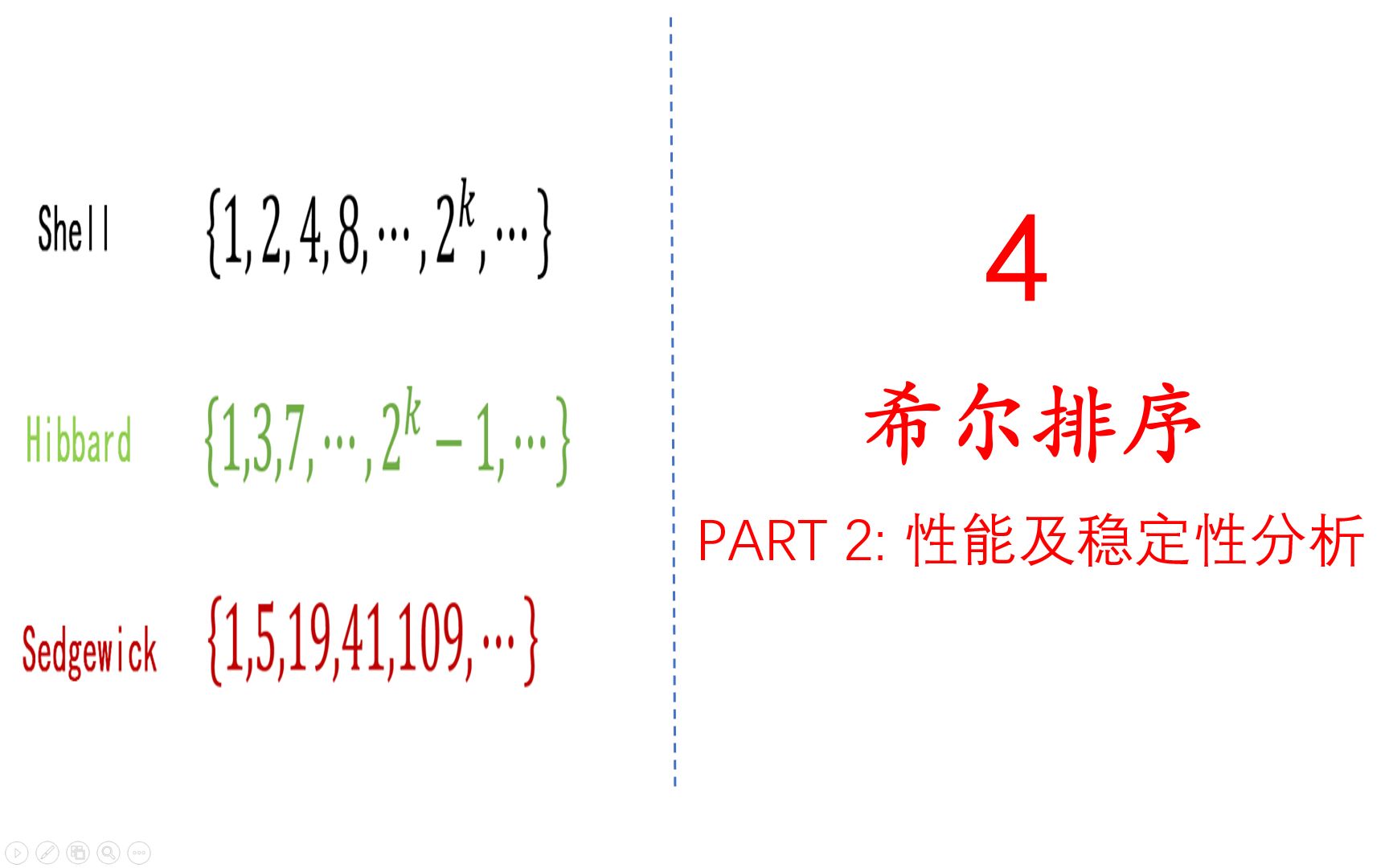 数据结构-排序-07-希尔排序性能分析