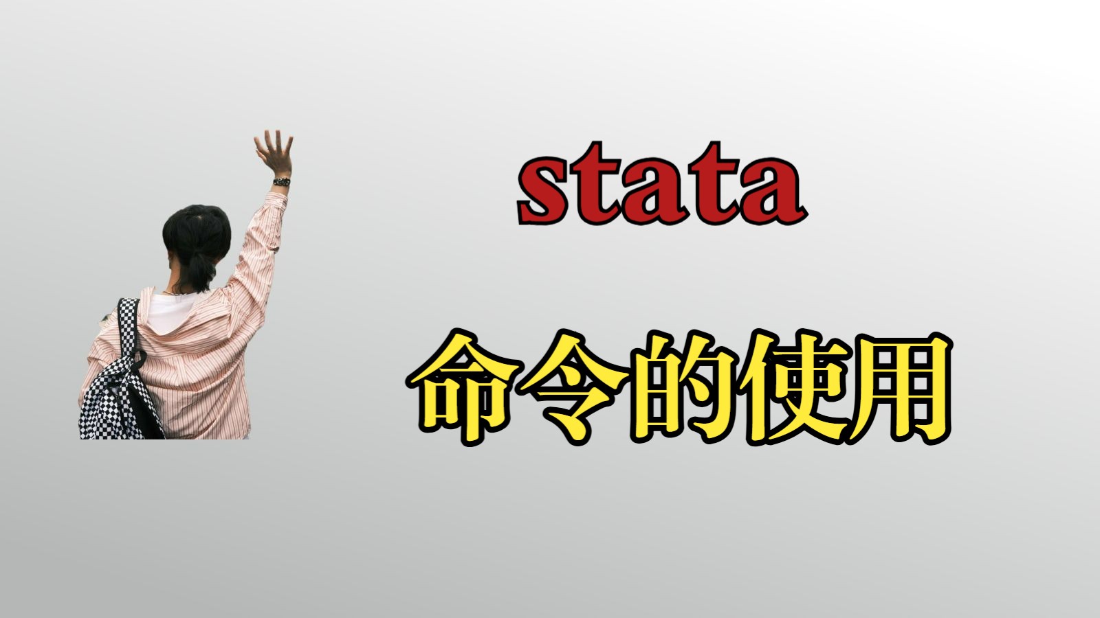 【stata】1.2:命令的使用