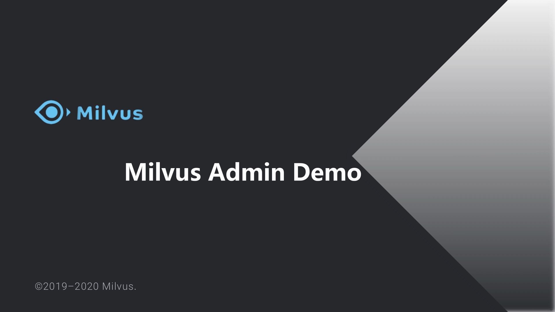 Milvus Admin- Milvus管理控制台