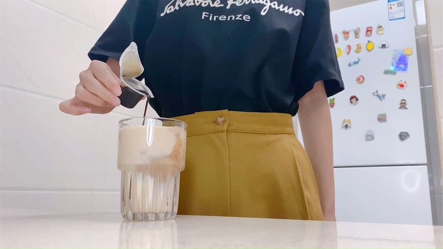 「红茶燕麦奶咖啡」日常生活volg