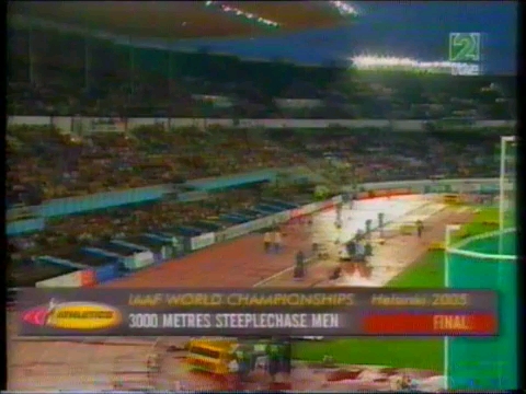 2005年赫尔辛基世锦赛男子3000米障碍赛决赛—世界纪录保持者沙辛...