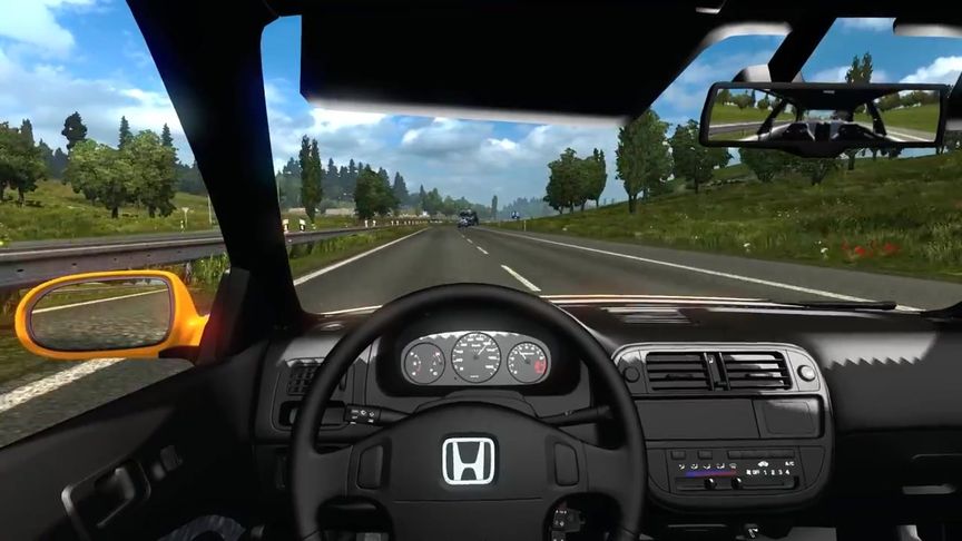 欧洲卡车模拟2:驾驶老款本田轿车!