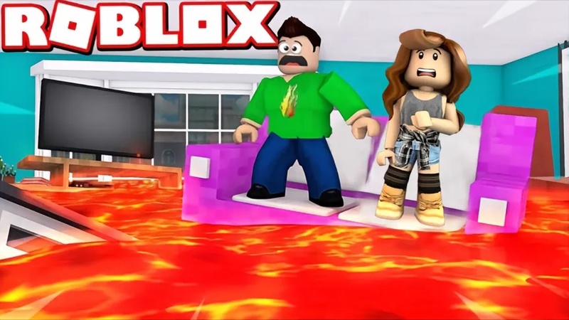 Roblox虚拟世界:自然灾难模拟器!陨石来啦我和小伙伴快跑