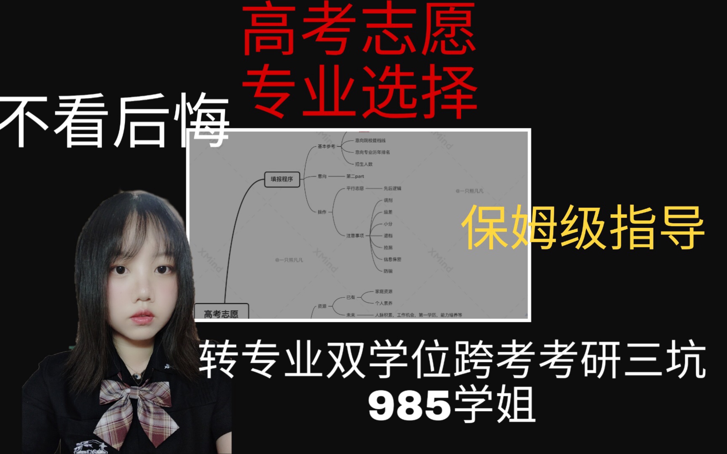 【高考志愿&专业选择】 转专业双学位跨考考研985研究生学姐保姆级...