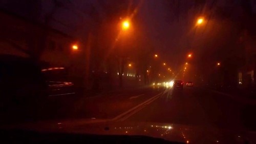 道路灯光唯美视频素材(行车记录仪拍摄)开车注意安全