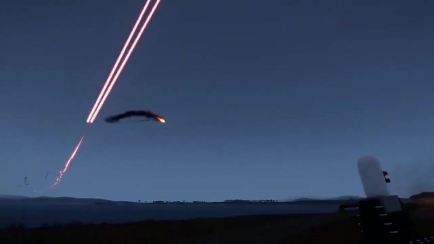 真实模拟军舰加特林拦截巡航导弹!子弹快如激光,震撼!