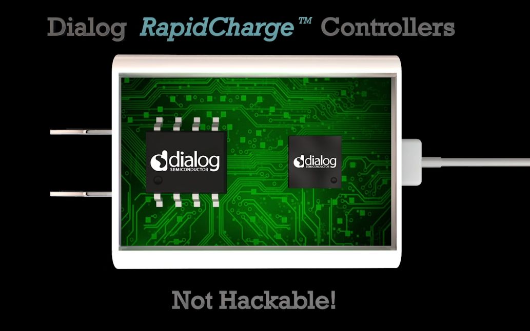 Dialog RapidCharge™ 控制器防止快速充电器受黑客入侵