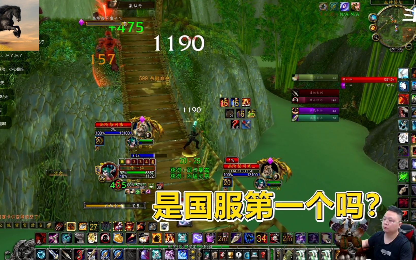 魔兽TBC怀旧服:国服猎人单刷老虎BOSS作战成功!拒绝卡P2阶段!