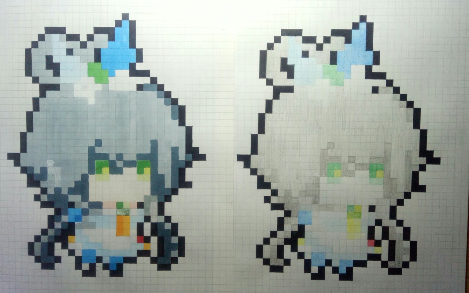 〖像素画渣〗当像素画走进真实.洛天依和像素画之间会擦出怎样的...