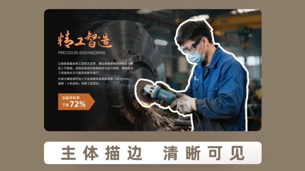 PPT人物图片背景乱,糊成一片该咋办?