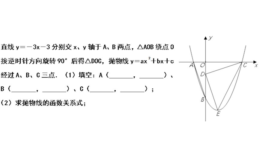 九年级数学:二次函数常考知识点,这些基础要掌握好