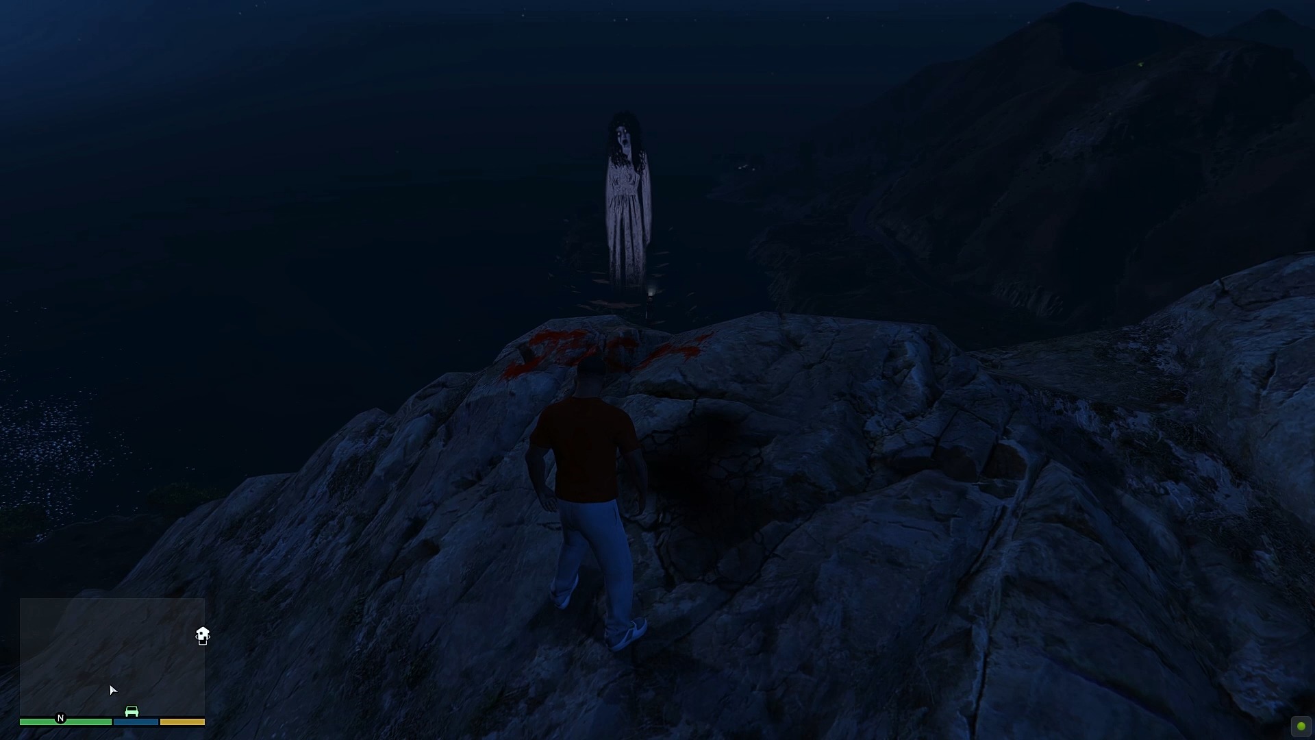 【GTA5/故事模式】P284 悬崖女鬼彩蛋(补档)_单机游戏热门视频