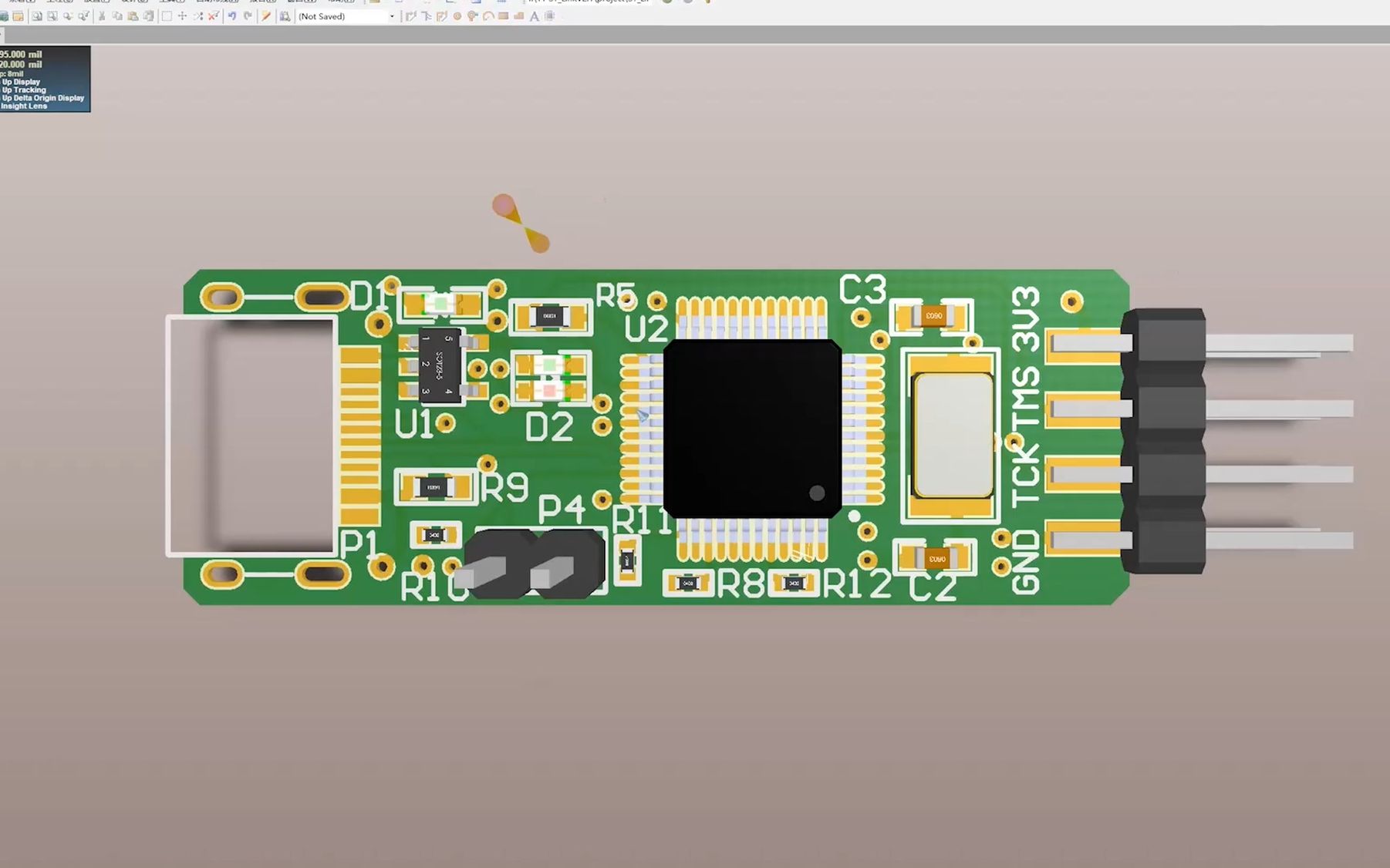 【ST-Link V2.1制作】【倍速版】-22倍速绘制PCB-10分钟-两首歌的...