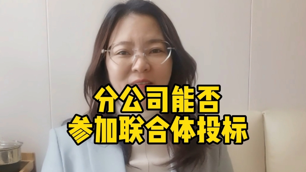 分公司能否参加联合体投标