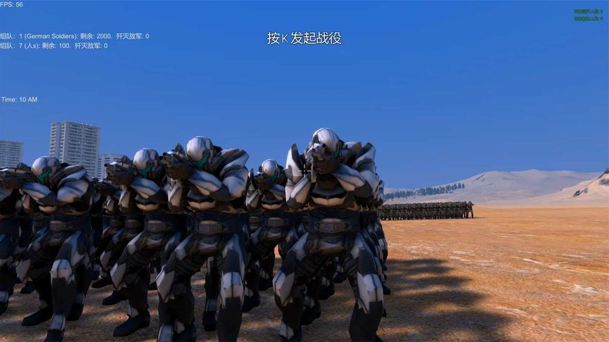 战争模拟器:德国士兵拿着狙击枪挑战机器人士兵,机器人很厉害