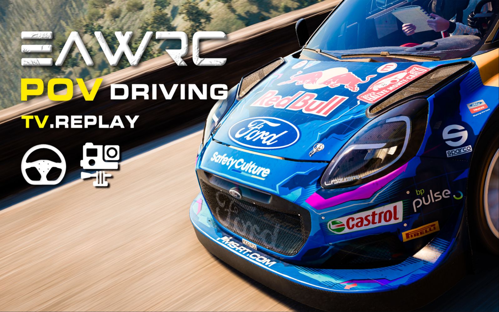 EA WRC摩纳哥04 初试中文路书Beta |赛车模拟器第一视角 拟真难度