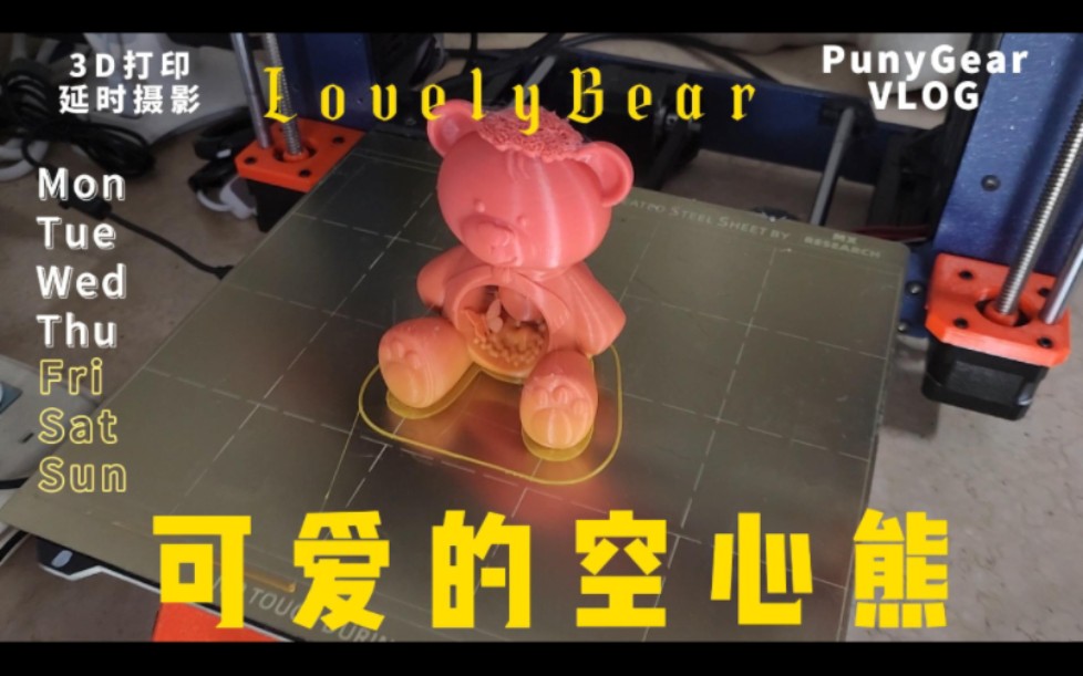 3D延时摄影:可爱的空心熊