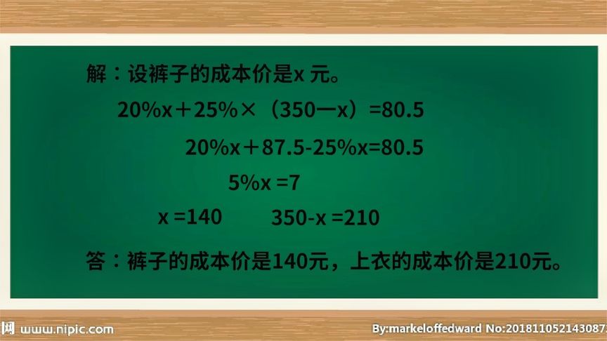 小学数学应用题:经济问题