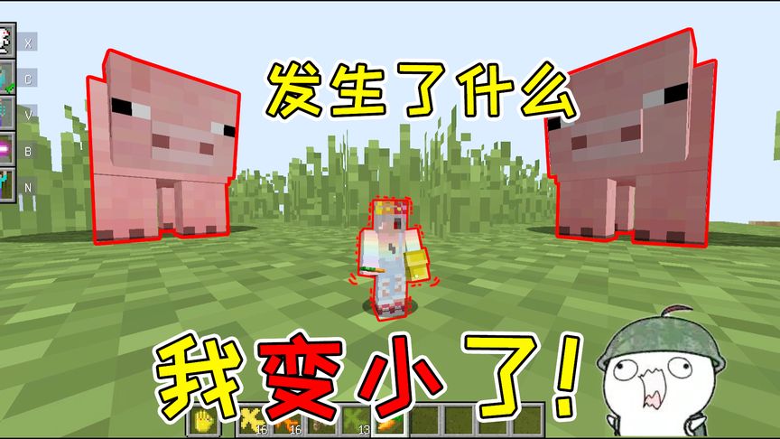 我的世界mod:我缩小了1000倍,难道我被him诅咒了?