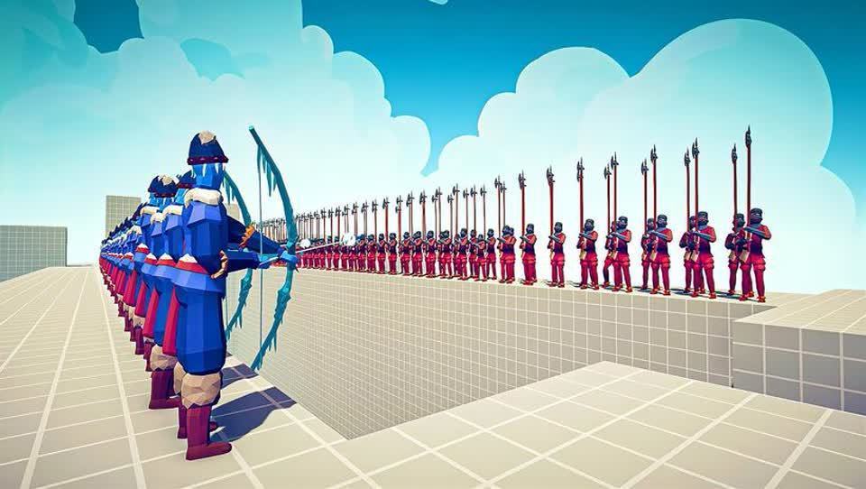 全面战争模拟器:谁能打败50名寒冰射手的围攻?#游戏