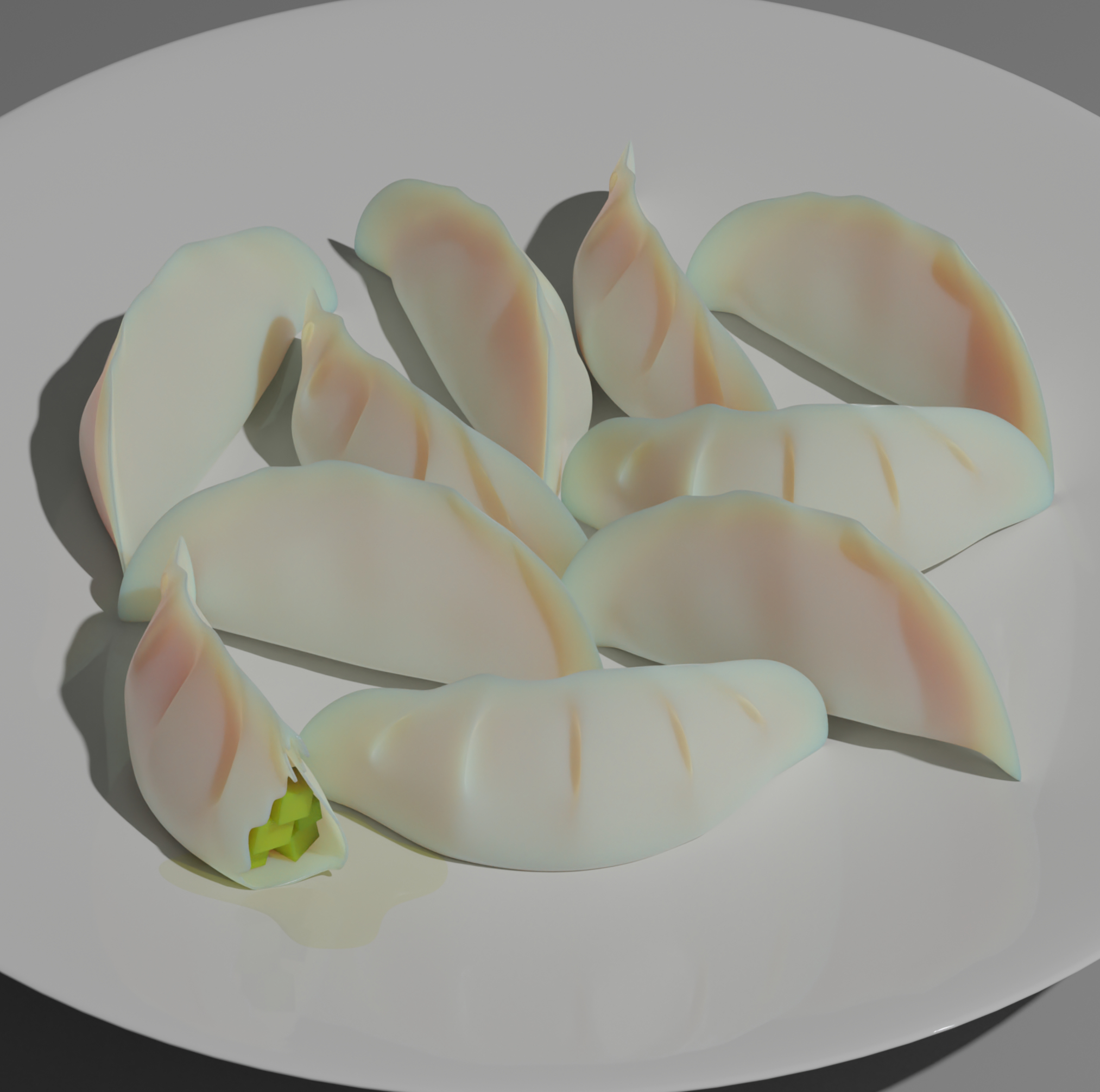 菠萝馅的饺子 