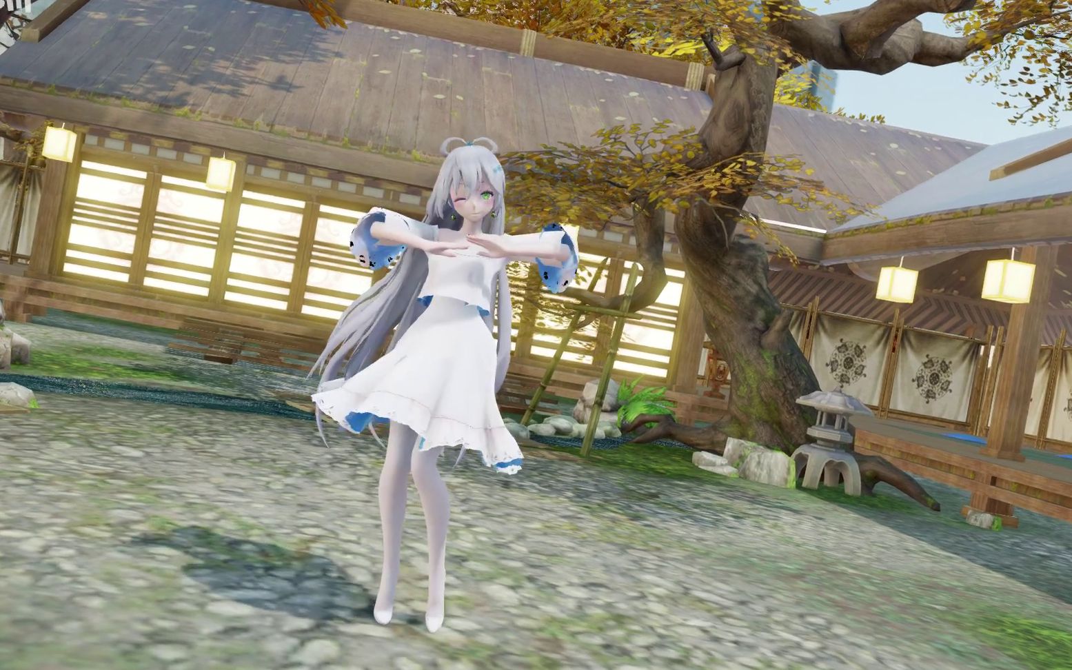 [MMD]TDA 洛天依 Hair Recipe 露肩连衣裙- 彩虹节拍(兰若翻唱)(清晰...