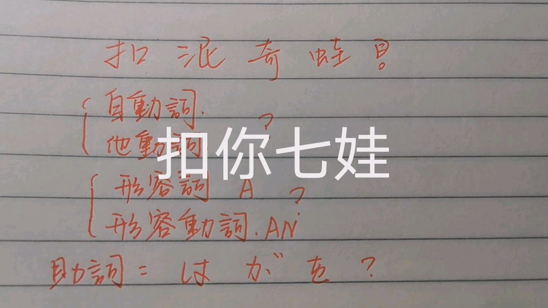 ...词他动词?形容词形容动词?连用形连体形?助词はがを?变成なるする?