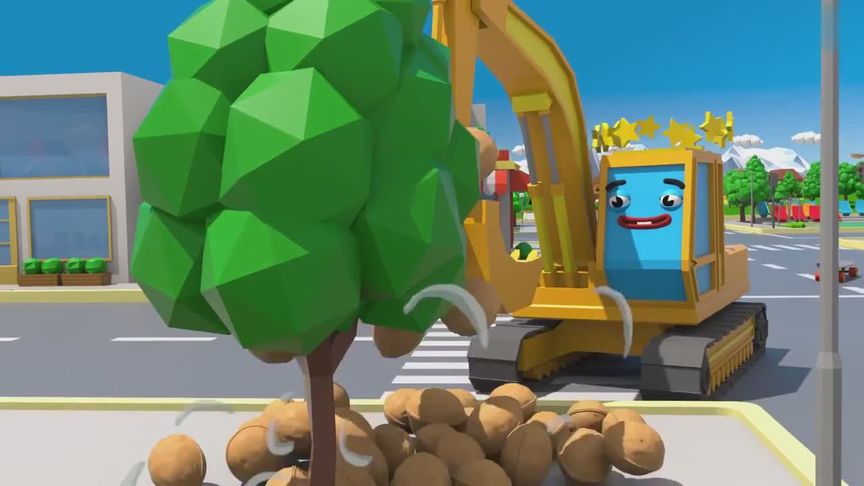 汽车动画片第17集2018年城市汽车儿童动画片