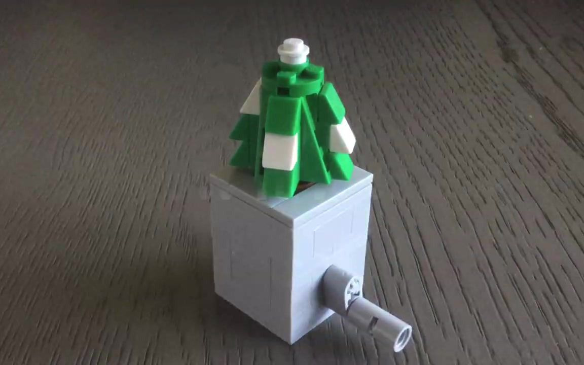 【乐高MOC】可以旋转的迷你圣诞树～