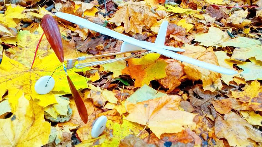 教你制作橡皮筋动力飞机