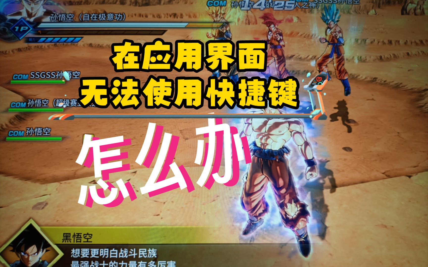 在应用界面无法使用快捷键该怎么办