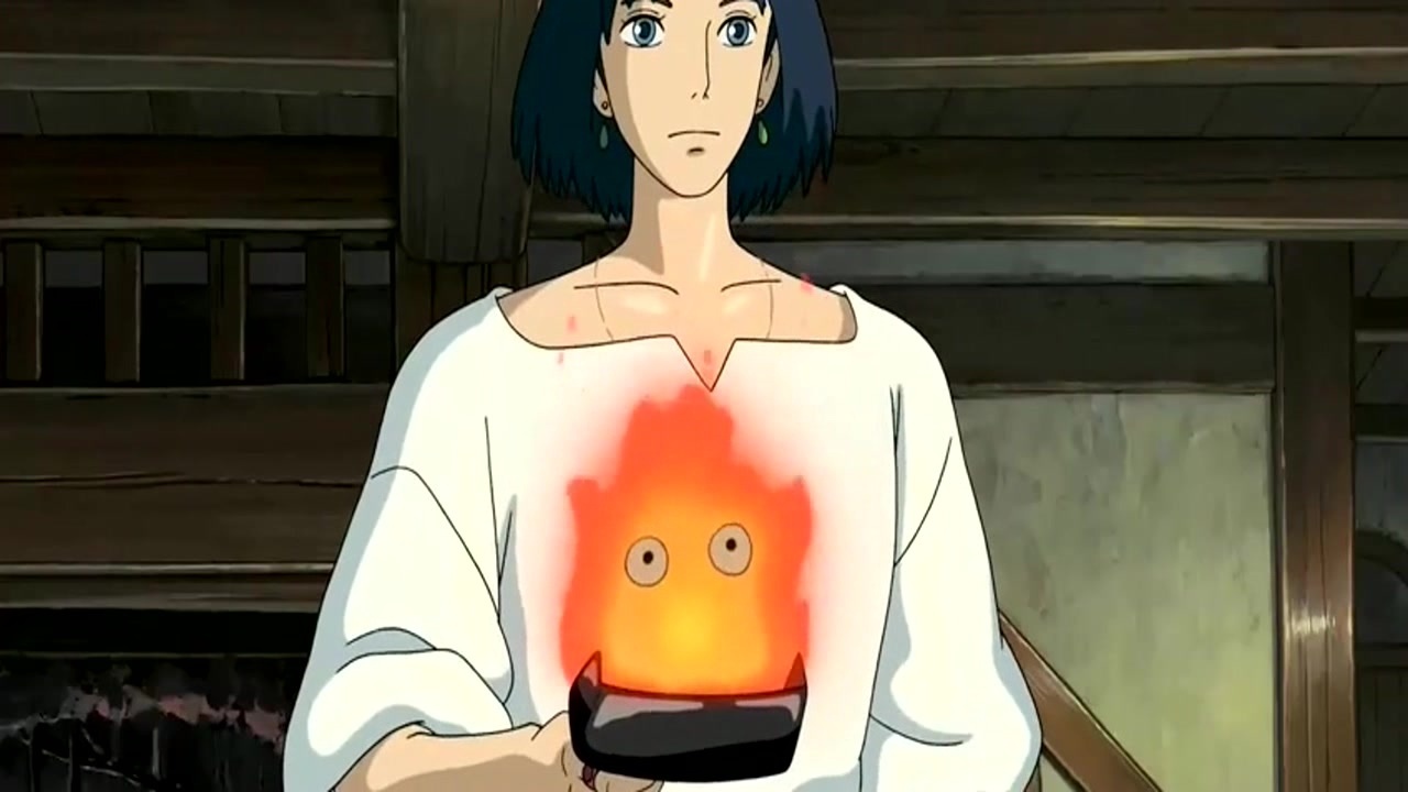 哈尔的移动城堡:哈尔使用魔法,将破旧的城堡变成了一个新的房子