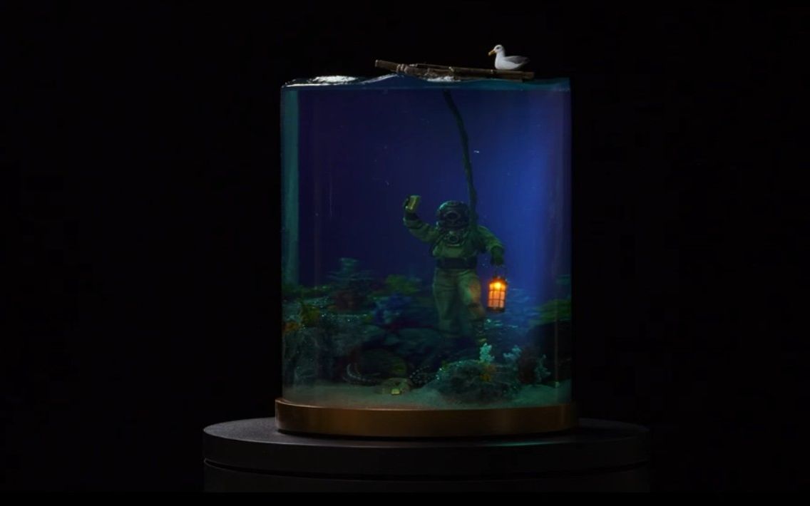 【微缩场景模型制作教程】如何用滴胶来做一个潜水员微缩模型