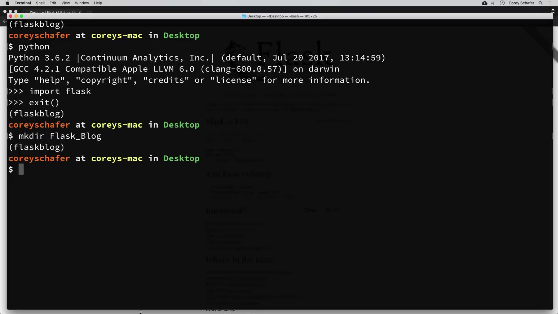 Python Flask Tutorial - Full-Featured Web App 开发教程