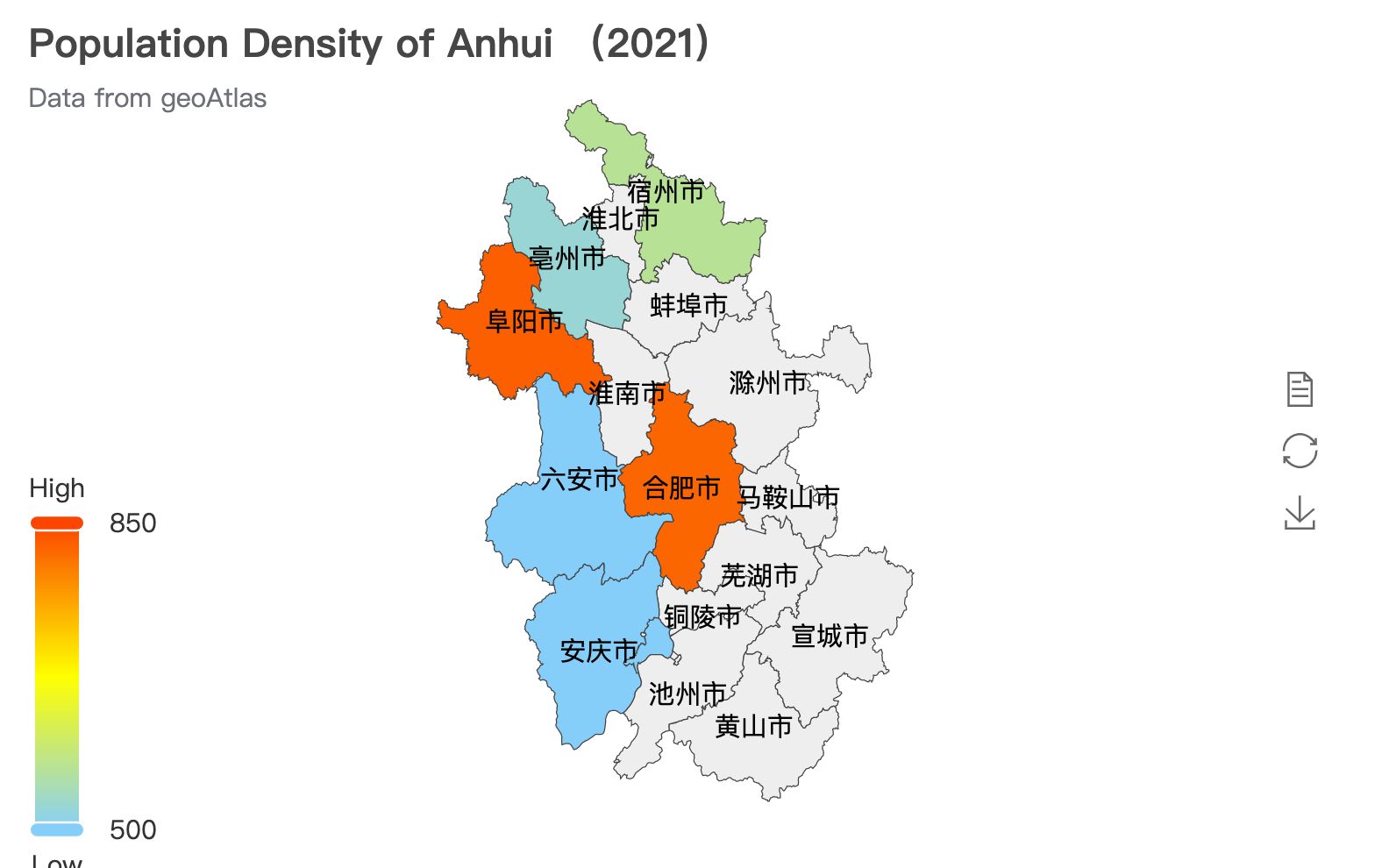 python | 阿魇教你做安徽地图
