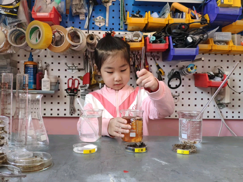 小学一年级科学实验《溶解的理解》