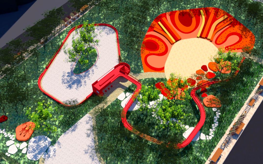 中央美术学院建筑学院-设计课题-公园游乐场设计 #建筑动画