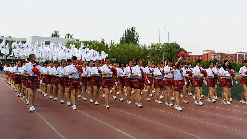 大同大学运动会开幕式:礼宾队入场仪式