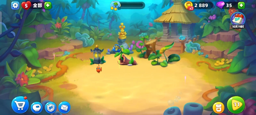 梦幻水族箱测试服:庆祝方式开启,希腊水族箱获得第一颗星星+level 29~...