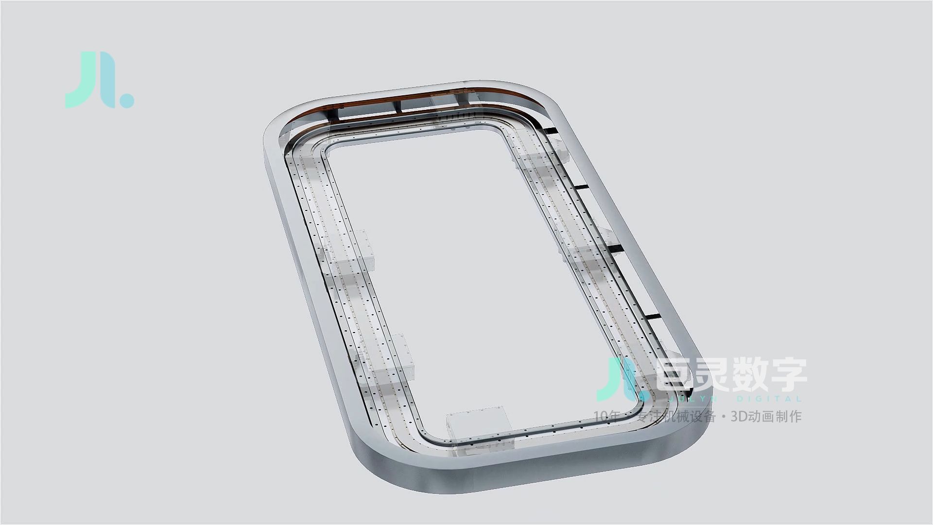 ...磁悬浮输送系统的颠覆性技术应用!【巨灵数字】10年专注机械动画